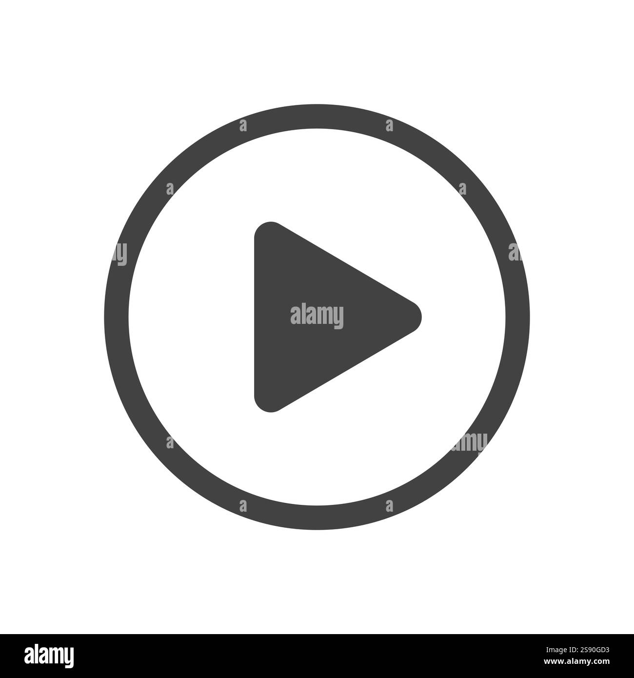 circle icon play media video vector illustration Stock Vector Image ...
