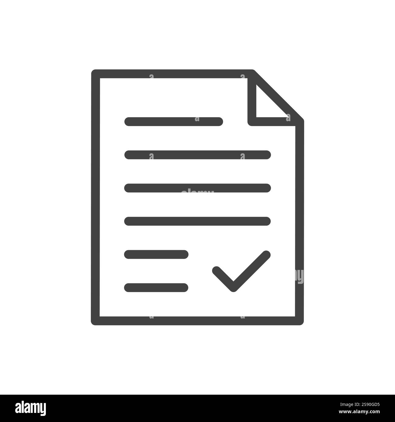 checklist document form icon flat vector illustration Stock Vector ...