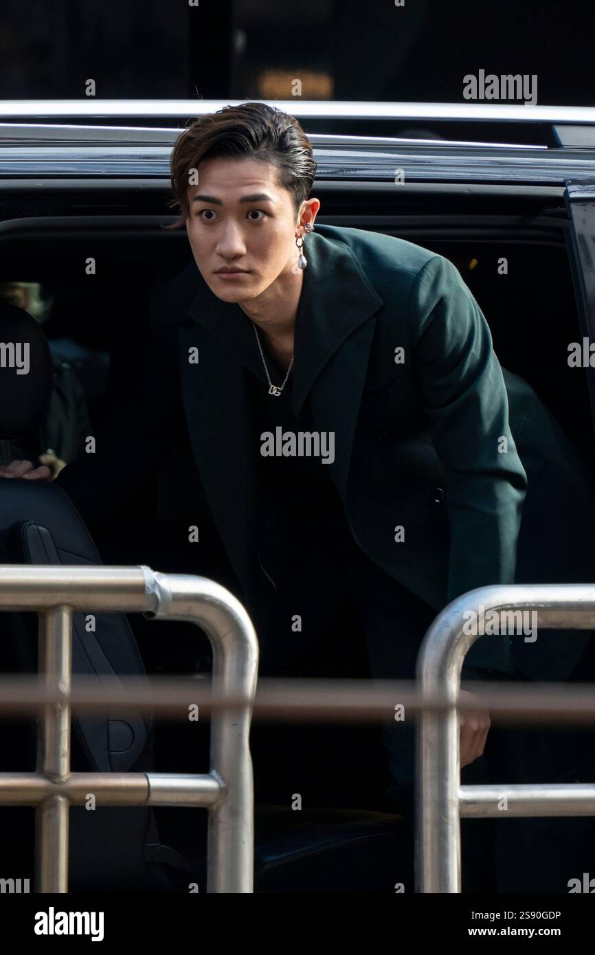 japanese singer Iwamoto Hikaru at Milan Fashion Week for the Dolce ...
