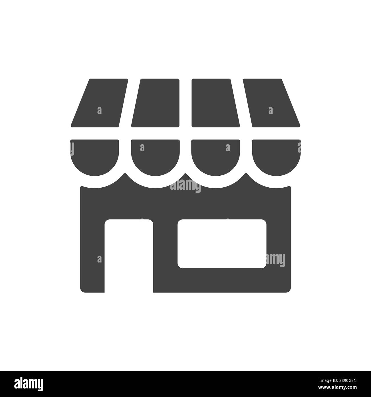 store shop online icon flat vector isolated on white background Stock ...
