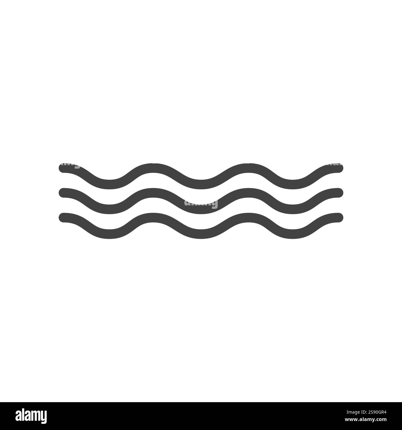 ocean sea water icon flat vector illustration Stock Vector Image & Art ...