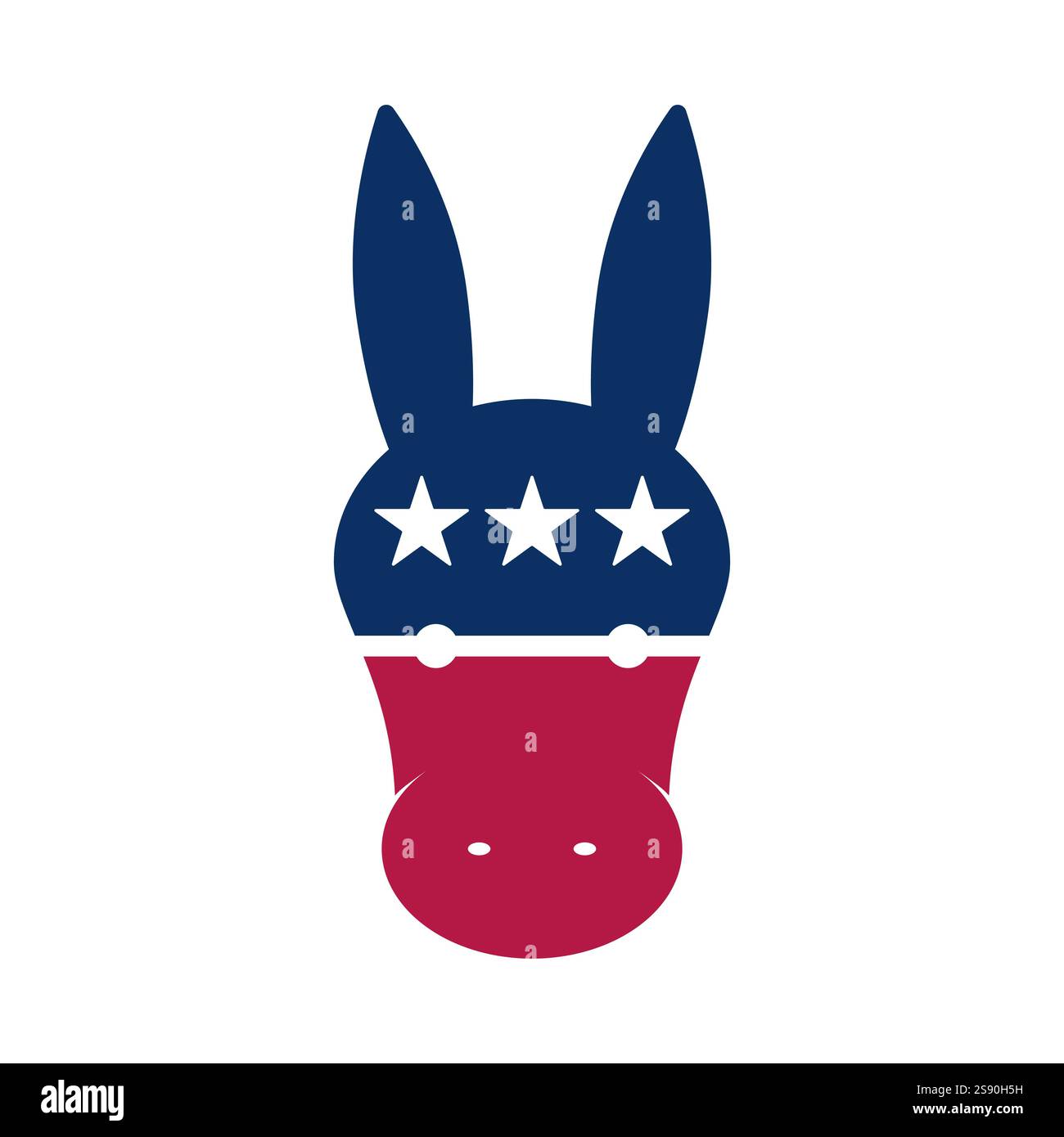 donkeys head american democratic party icon design vector illustration ...