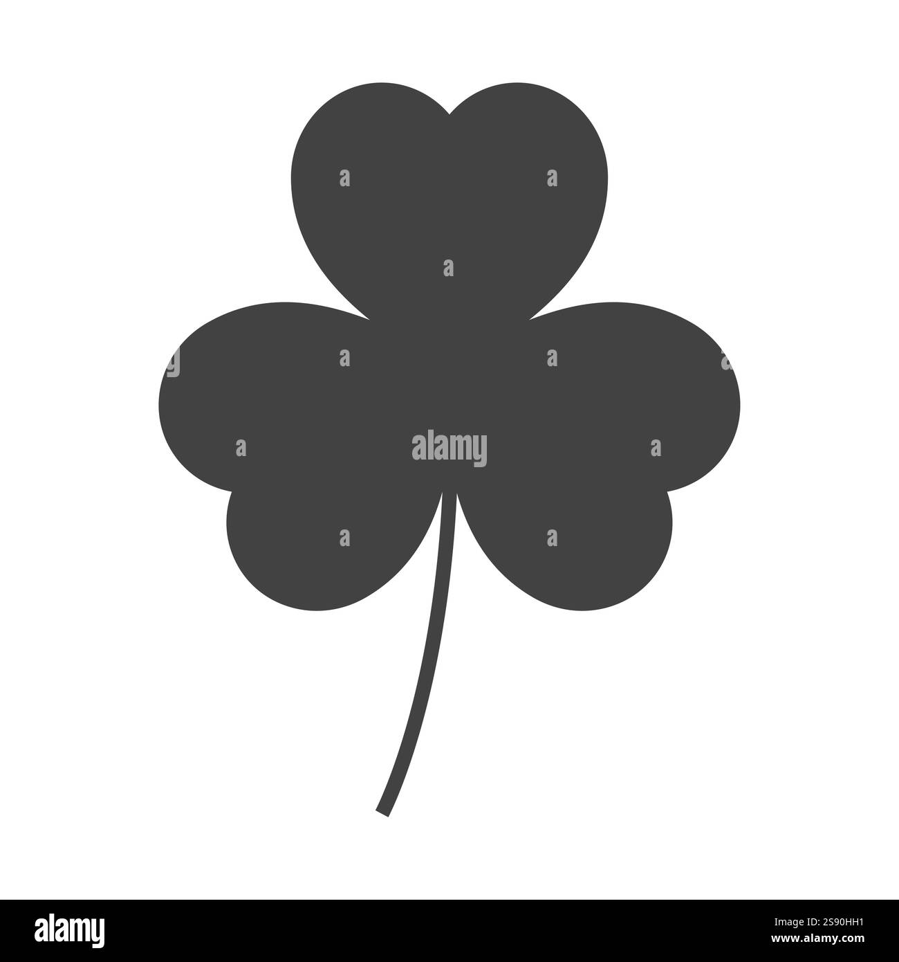 shamrock leaf icon symbol vector isolated on white background Stock ...