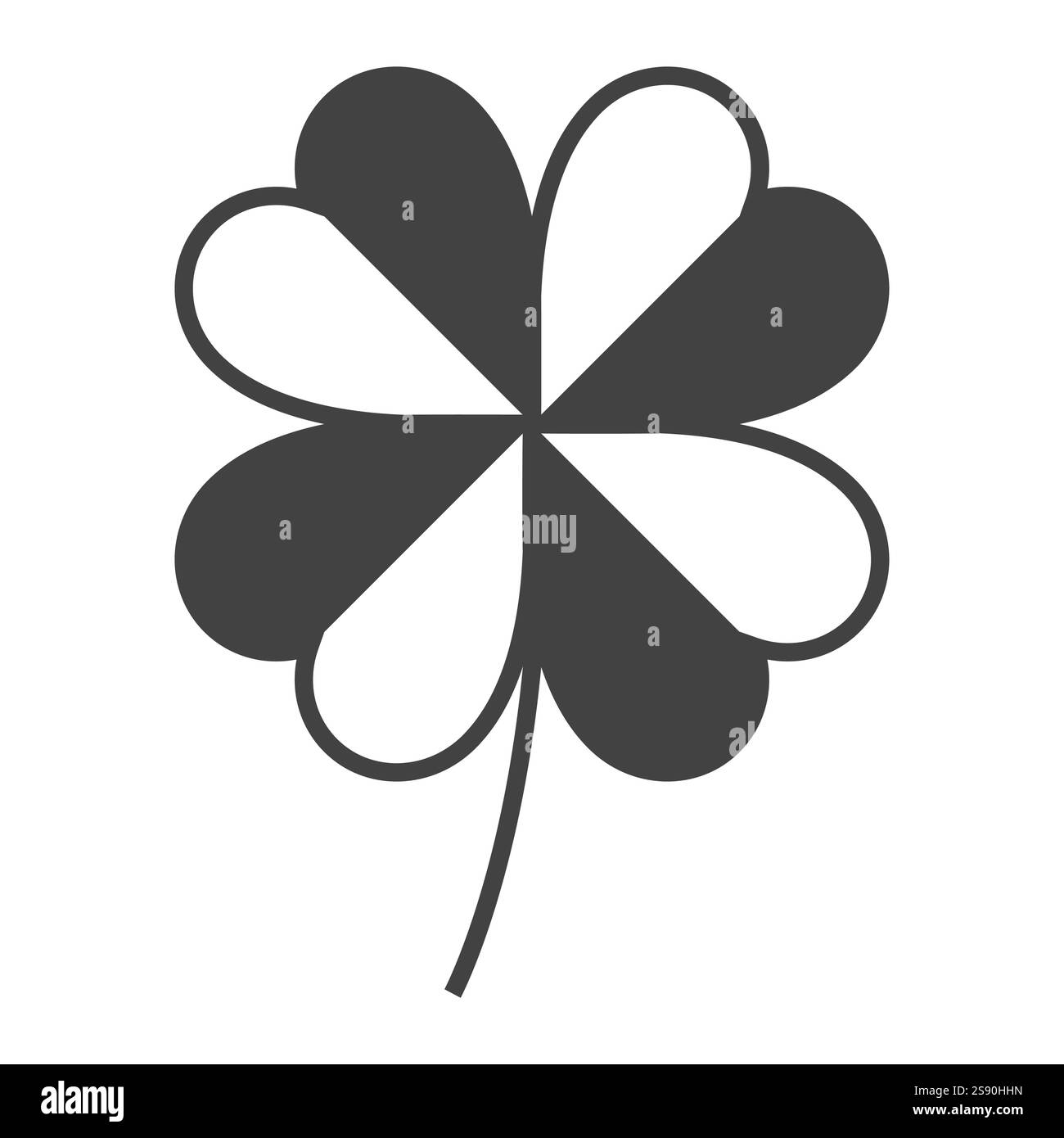 clover leaf logo design vector on white background Stock Vector Image ...