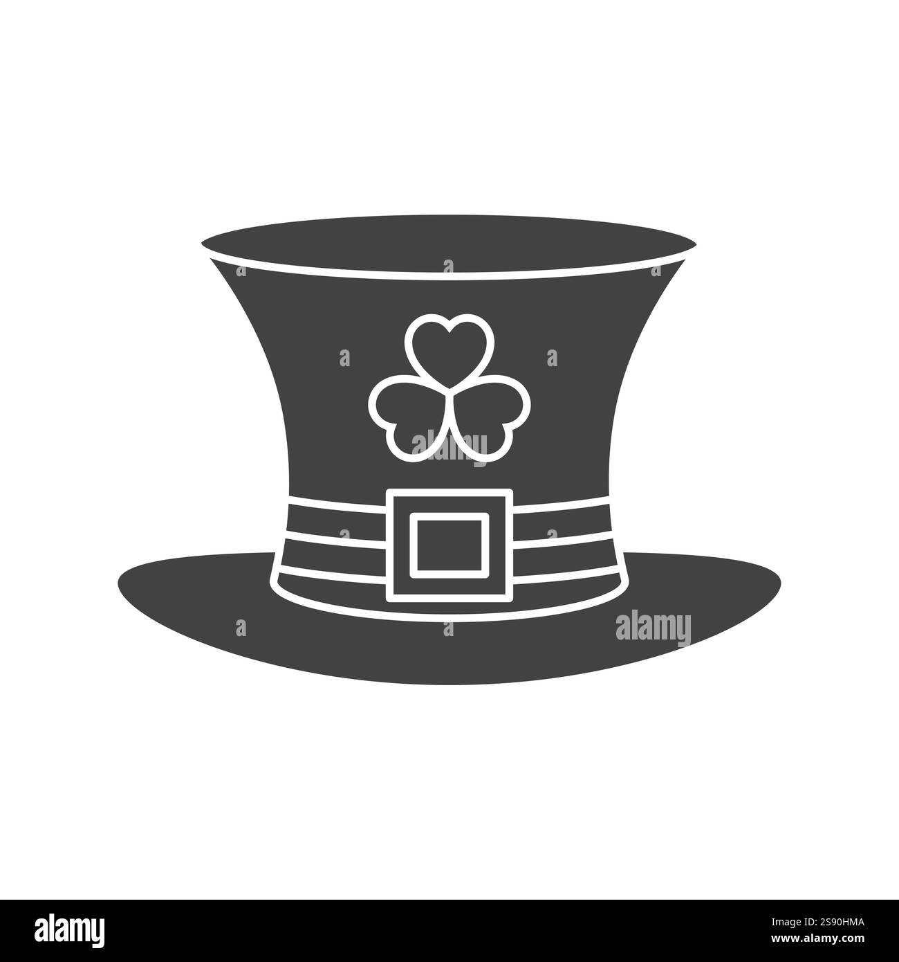 top hat Leprechaun ison symbol vector isolated on white background ...