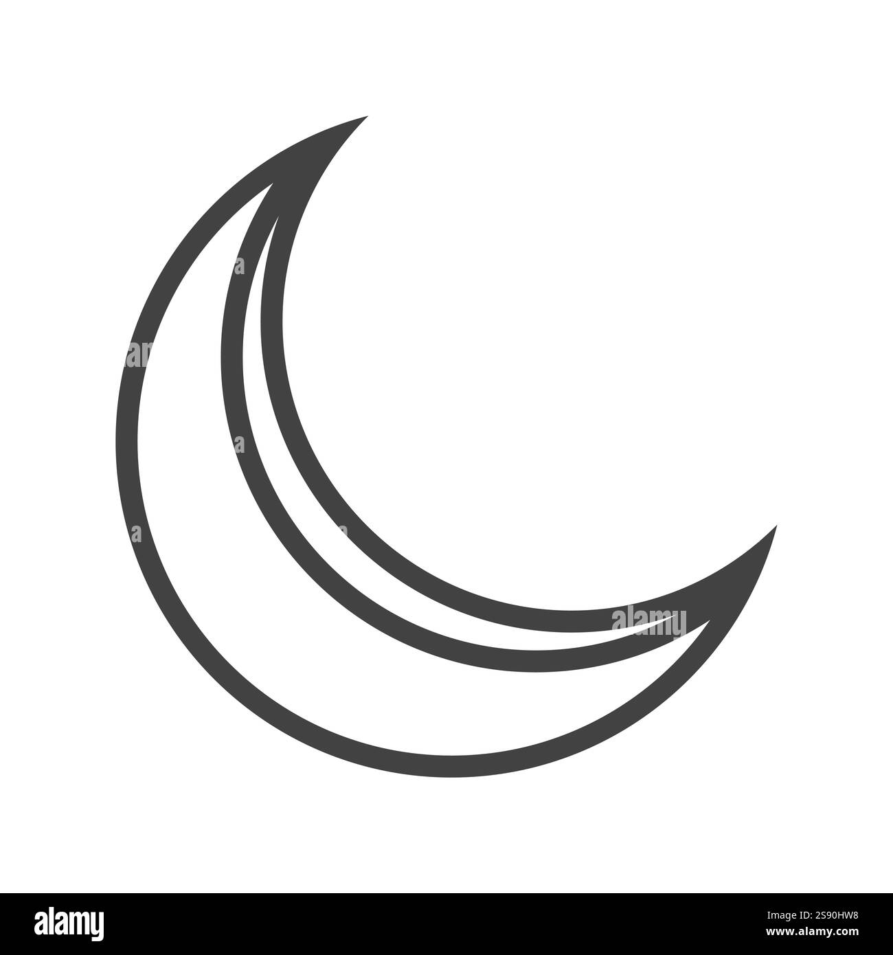 Star crescent symbol islam religion Black and White Stock Photos ...