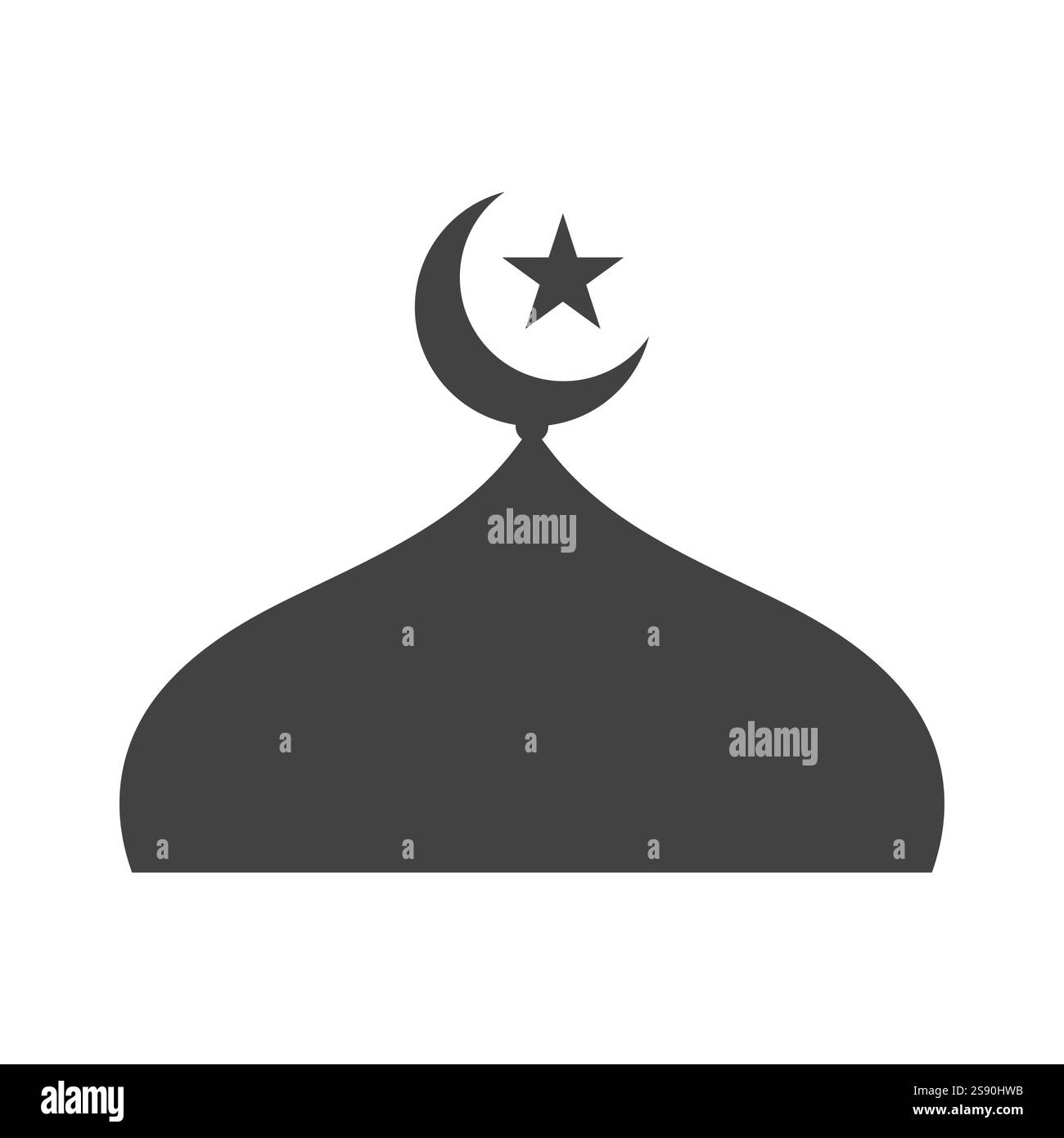 dome icon symbol islamic design vector flat on white background Stock ...