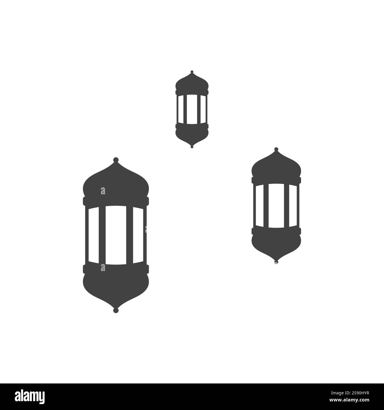 islamic symbol icon three lanterns vector flat Stock Vector Image & Art - Alamy