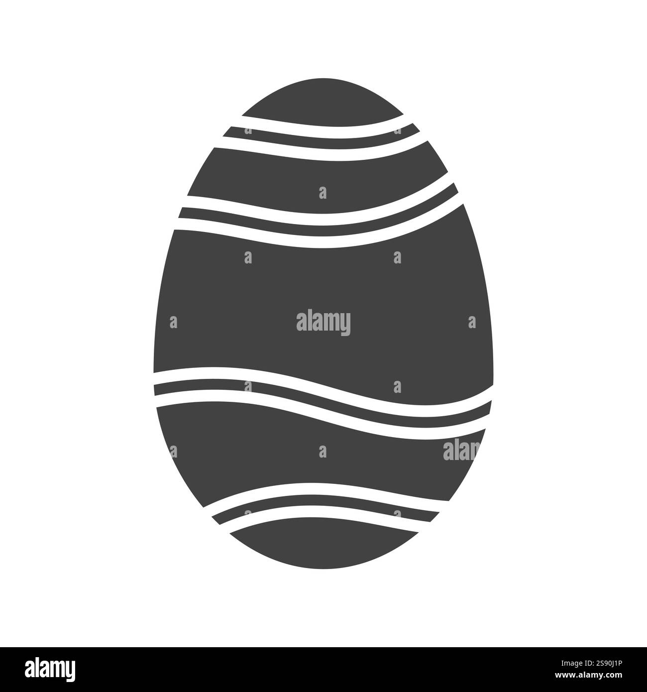 abstract easter eggs icon symbol isolated on white background Stock ...