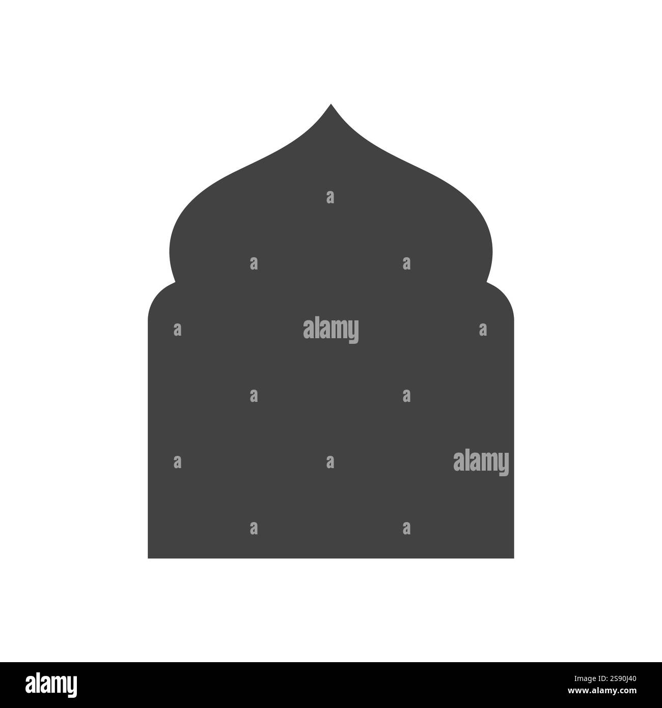 Islamic window shape mosque Cut Out Stock Images & Pictures - Alamy