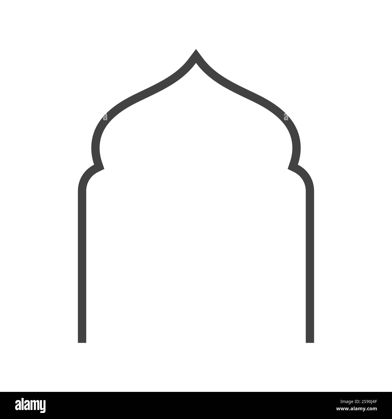 Mosque door golden Cut Out Stock Images & Pictures - Alamy