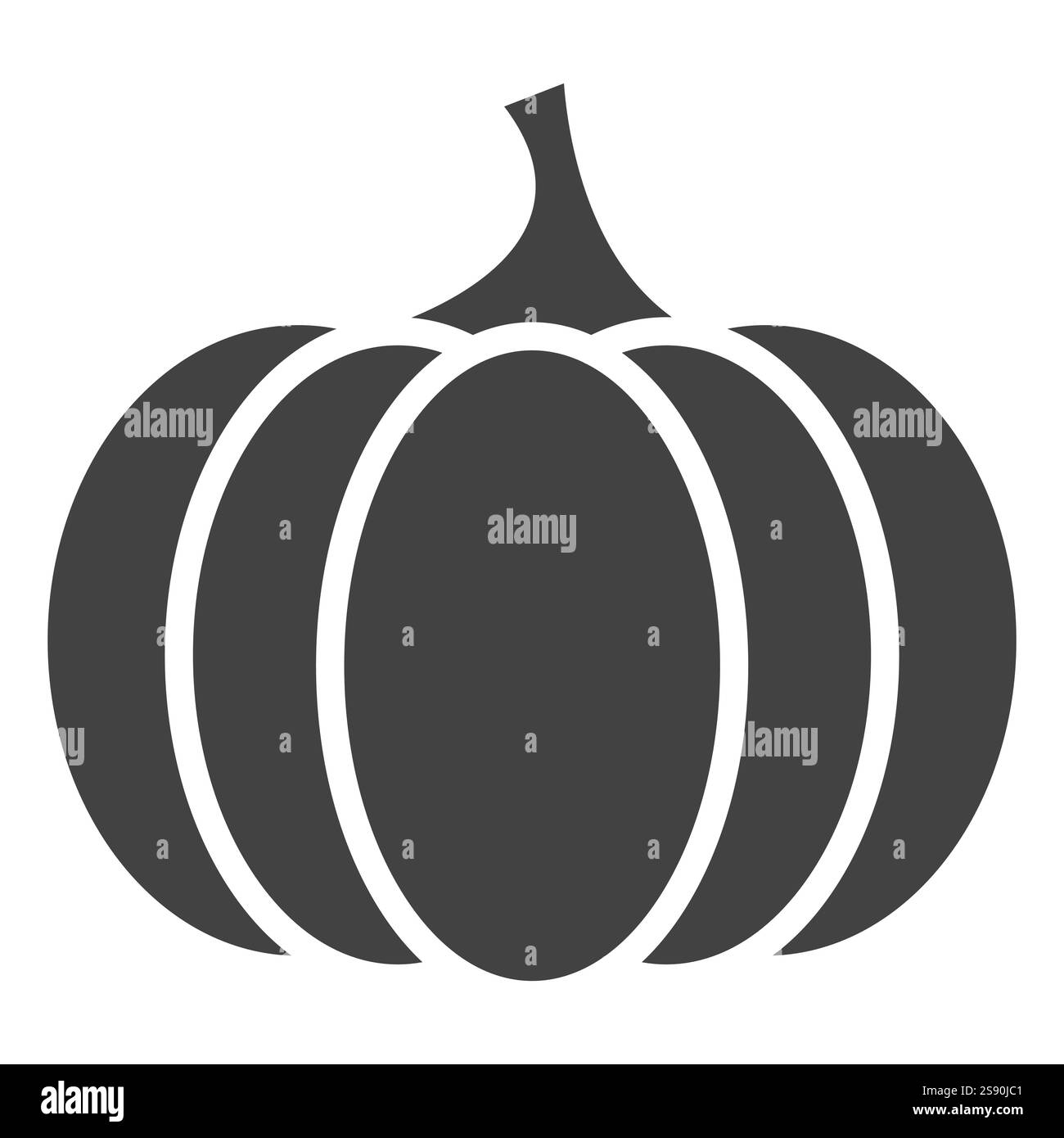 pumpkin fruit halloween icon flat vector illustration Stock Vector ...