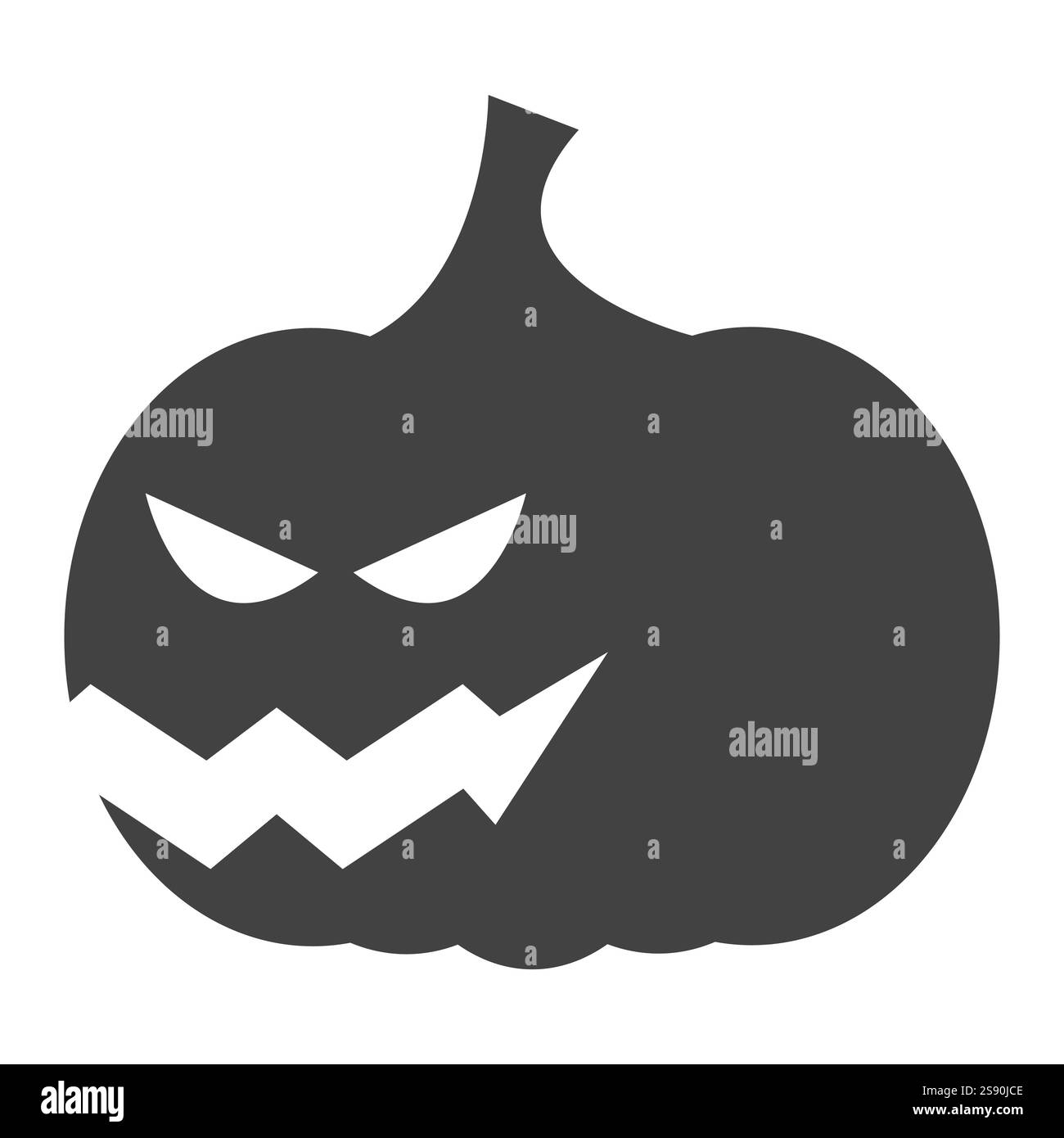 pumpkin smile icon flat vector illustration Stock Vector Image & Art ...