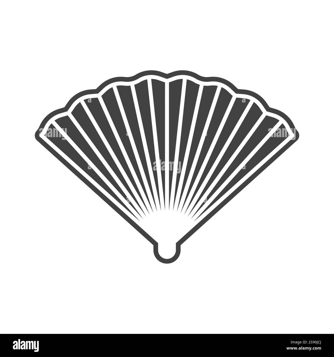 fan symbol chinese new year isolated on white background Stock Vector ...