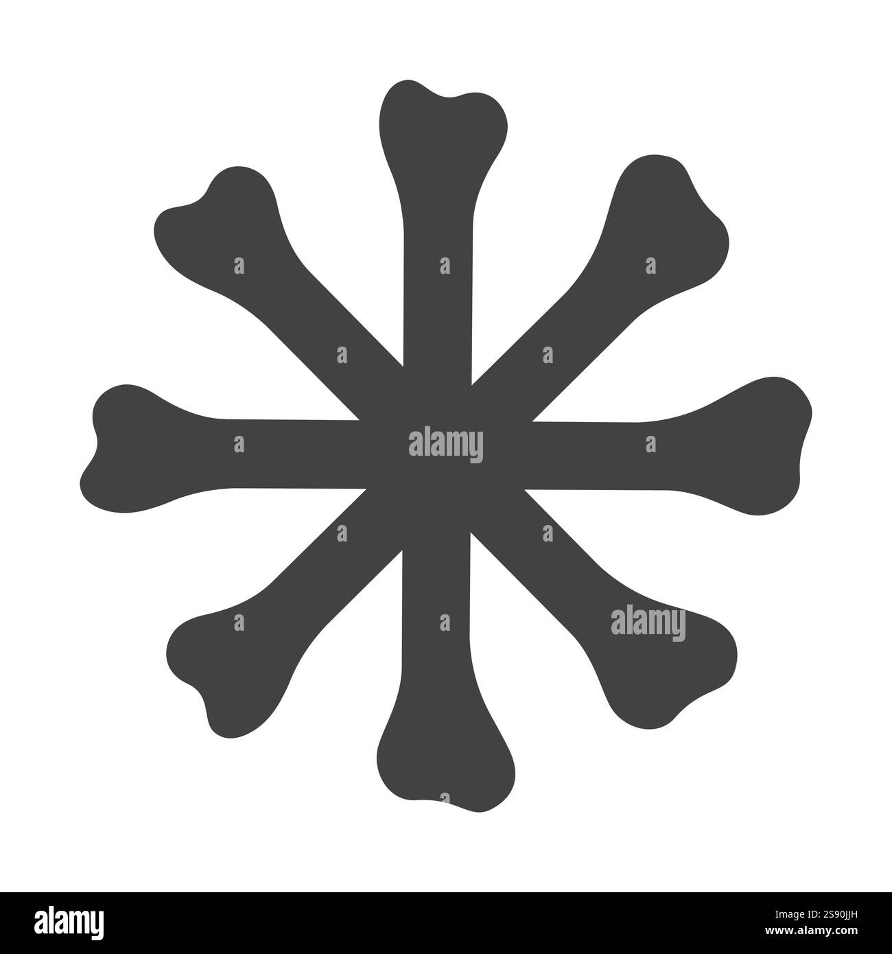 bones icon symbol flat vector illustration on white background Stock ...