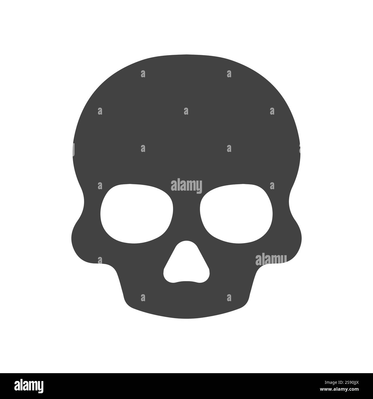 death skull icon symbol flat vector illustration Stock Vector Image ...