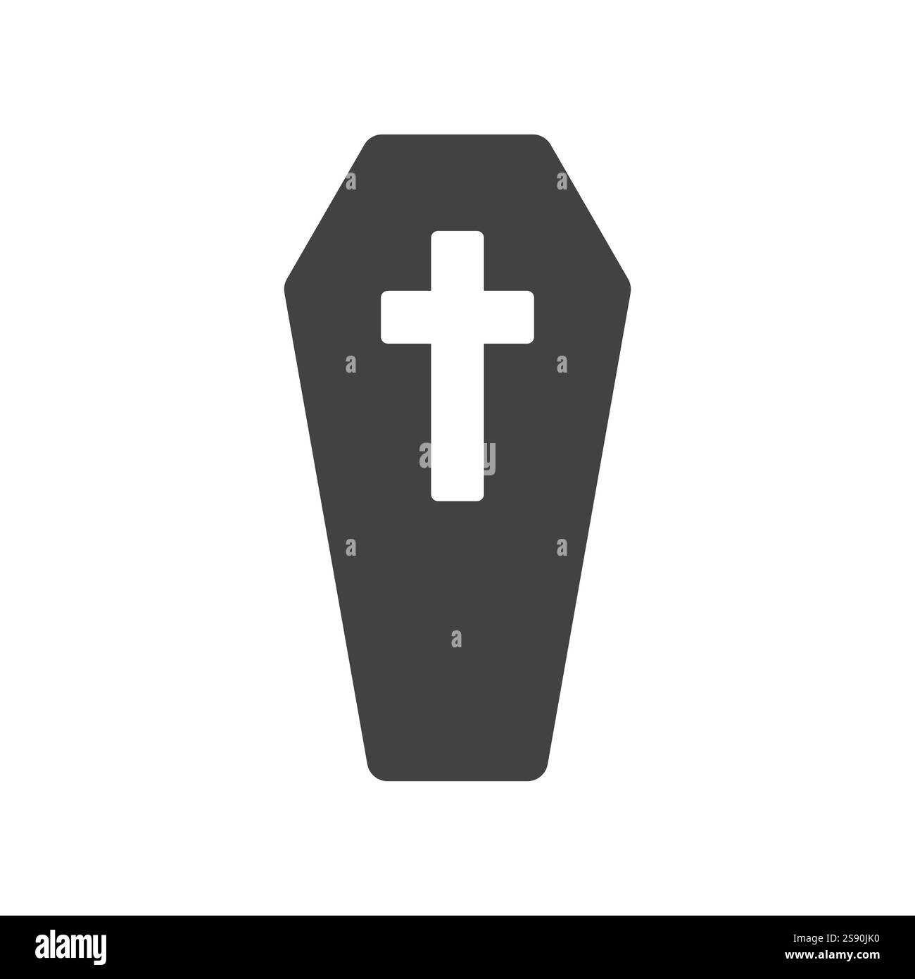 black tombstone icon flat vector illustration Stock Vector Image & Art ...