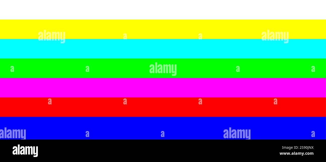 Abstract seamless pattern with bold horizontal stripes in primary ...