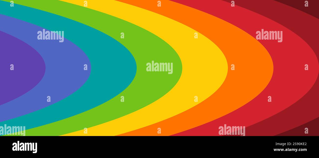 rainbow arc curve vector graphic is a versatile asset that can be used ...