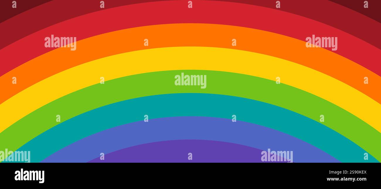 Glowing rainbow curved lines Stock Vector Images - Alamy