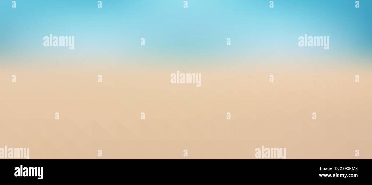 Calm and serene beach background in soft blue and sandy tones Stock ...