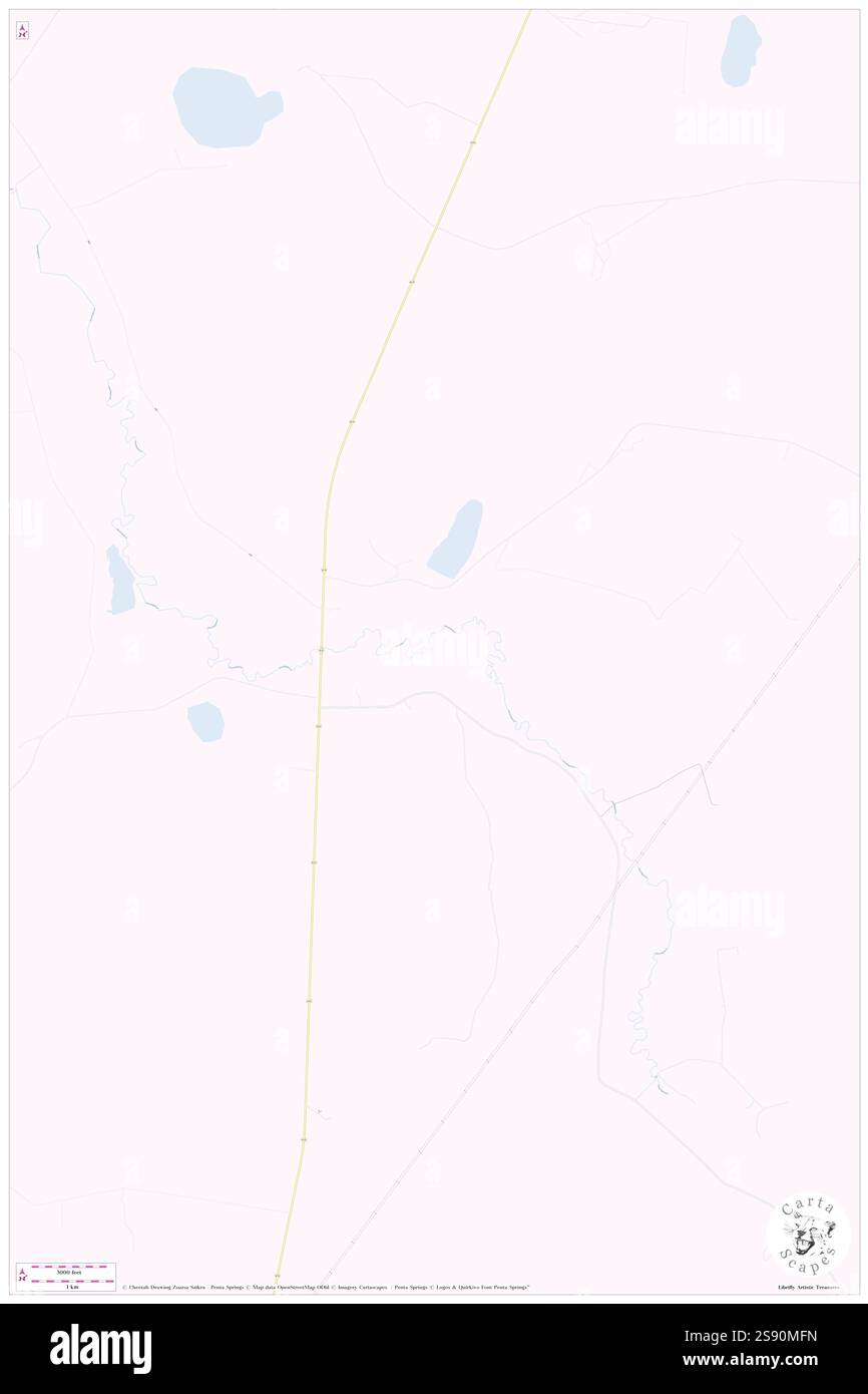 Die Groot Dam se Loop, , ZA, South Africa, Orange Free State, S 27 21 ...