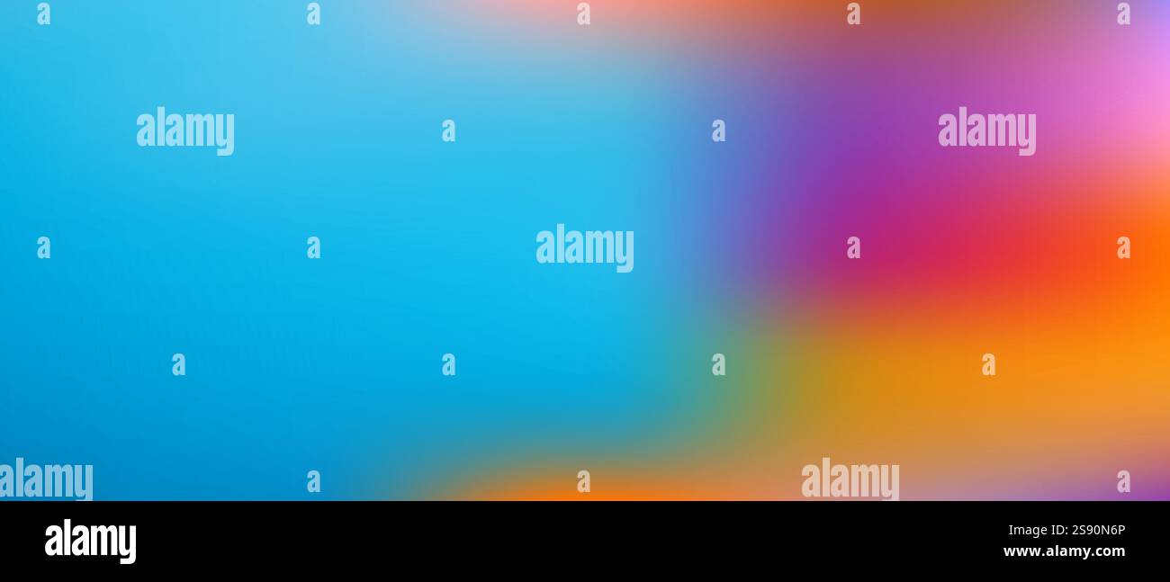 Smooth gradient transition between different colors, dominated by blue with variations of orange ...