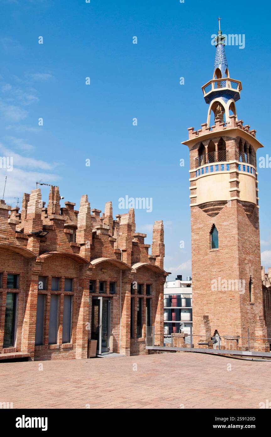 Caixaforum Barcelona, ancient Casaramona Factory, with the iconic Water ...