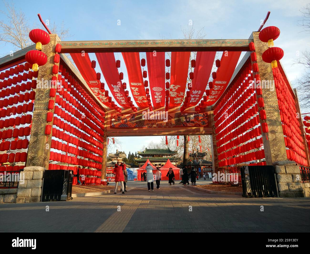 Longtan Temple Fair gets ready in Beijing, China, 21 January, 2025 ...