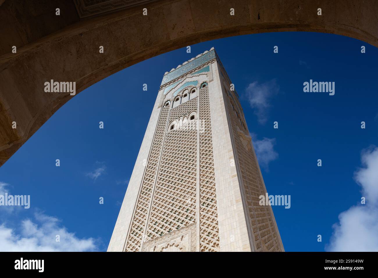 Hassan II Mosque, second largest functioning mosque in AfricaCa Stock ...