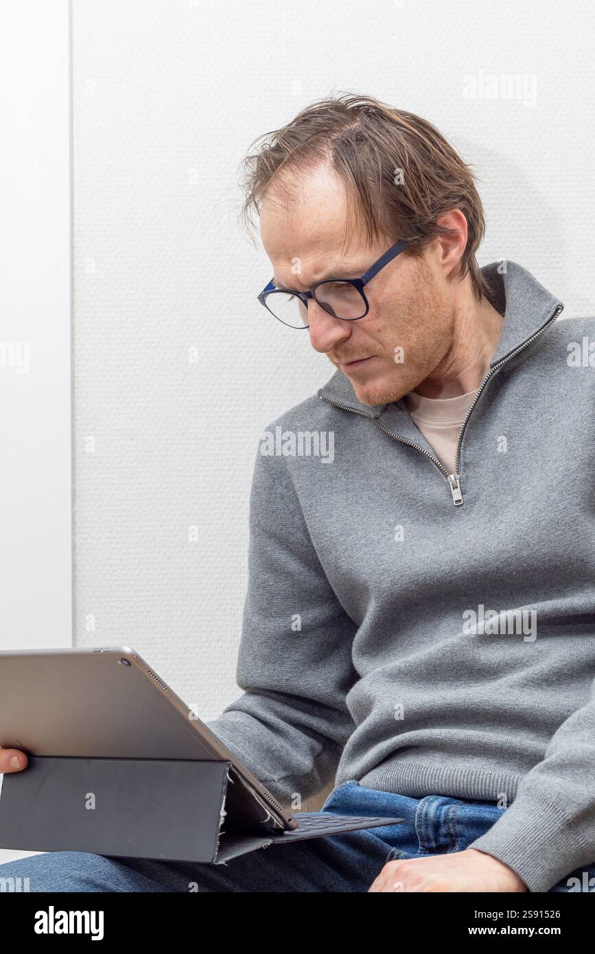 Focused business man entrepreneur typing hi-res stock photography and ...