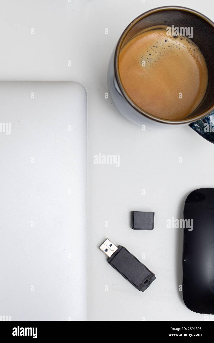 Casual workspace coffee tech hi-res stock photography and images - Alamy