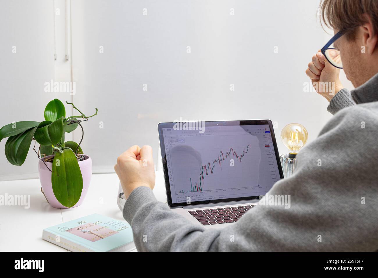 celebration of a target met while trading the markets Stock Photo - Alamy