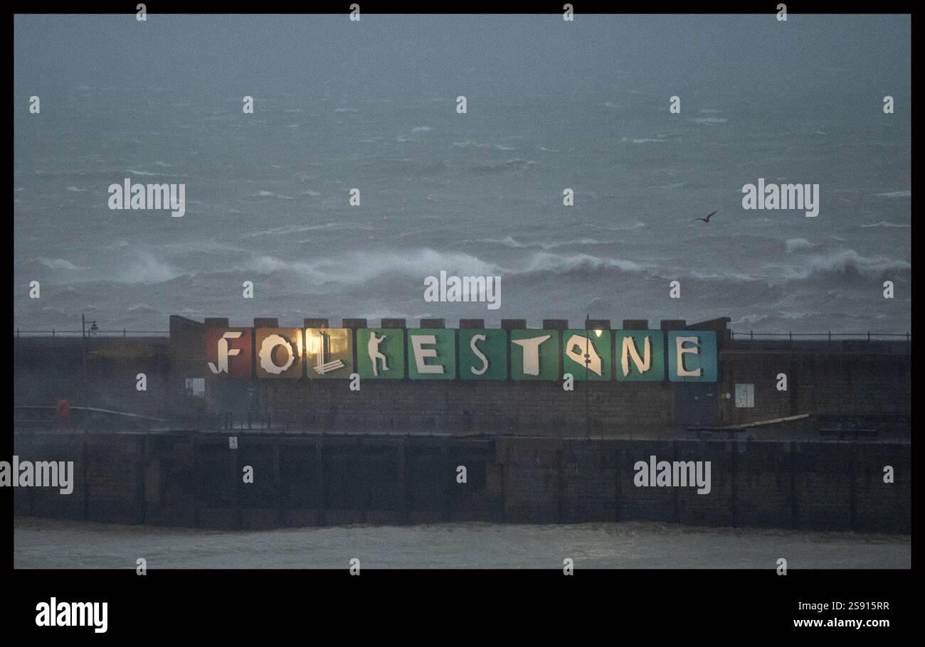 Image ©Licensed to Parsons Media. 24/01/2025. Folkestone, United ...