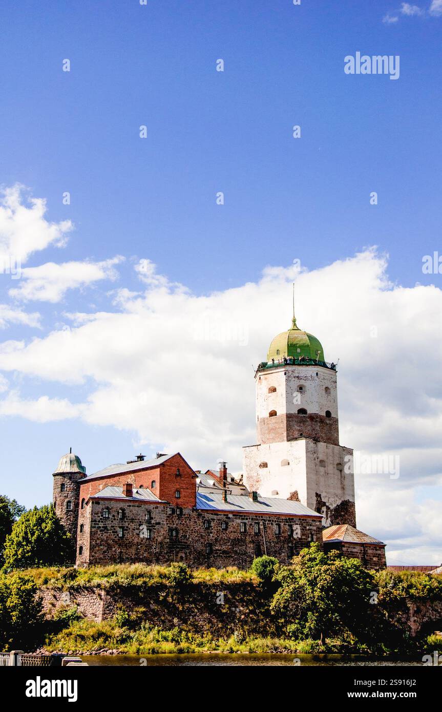 Vyborg, Russia, Fortress in the old town, old stone landmark ...