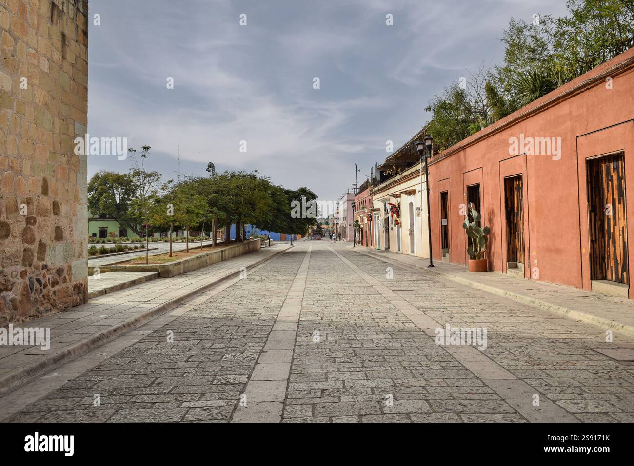 Historic center of the city of Oaxaca, Mexico. Tourist walkway Stock ...