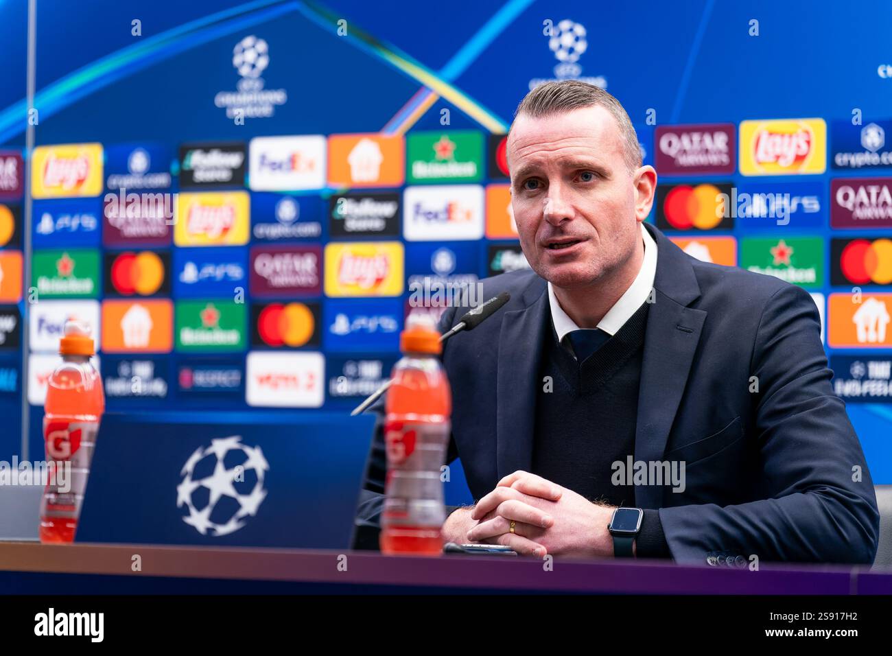 BRUGES, BELGIUM - JANUARY 21: Coach Nicky Hayen of Club Brugge KV ...