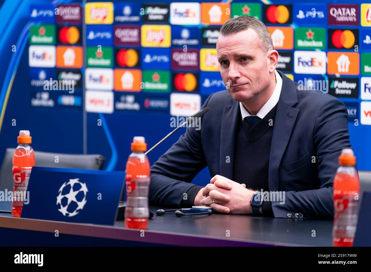 BRUGES, BELGIUM - JANUARY 21: Coach Nicky Hayen of Club Brugge KV ...