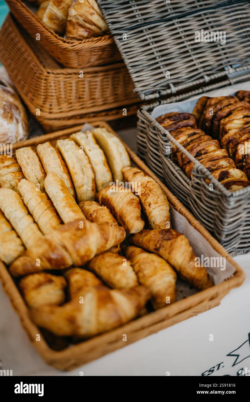 Bakery Treats for Sale at Farmers Market Stock Photo - Alamy