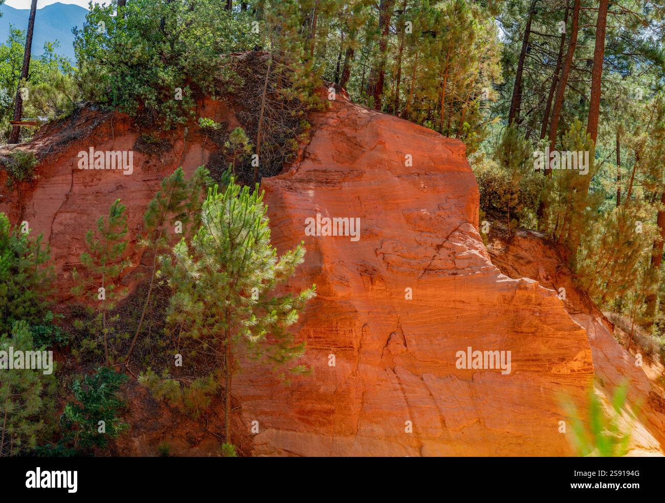 Impression around the Ochre Path near Roussillon, a commune in the ...