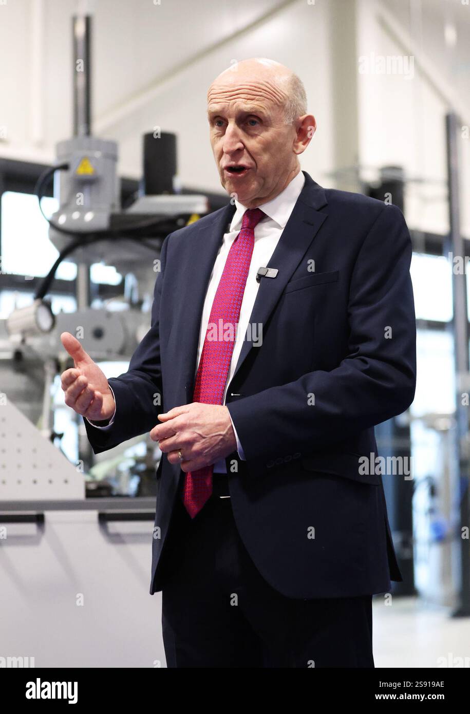 Defence Secretary John Healey during his visit to Rolls Royce's nuclear ...