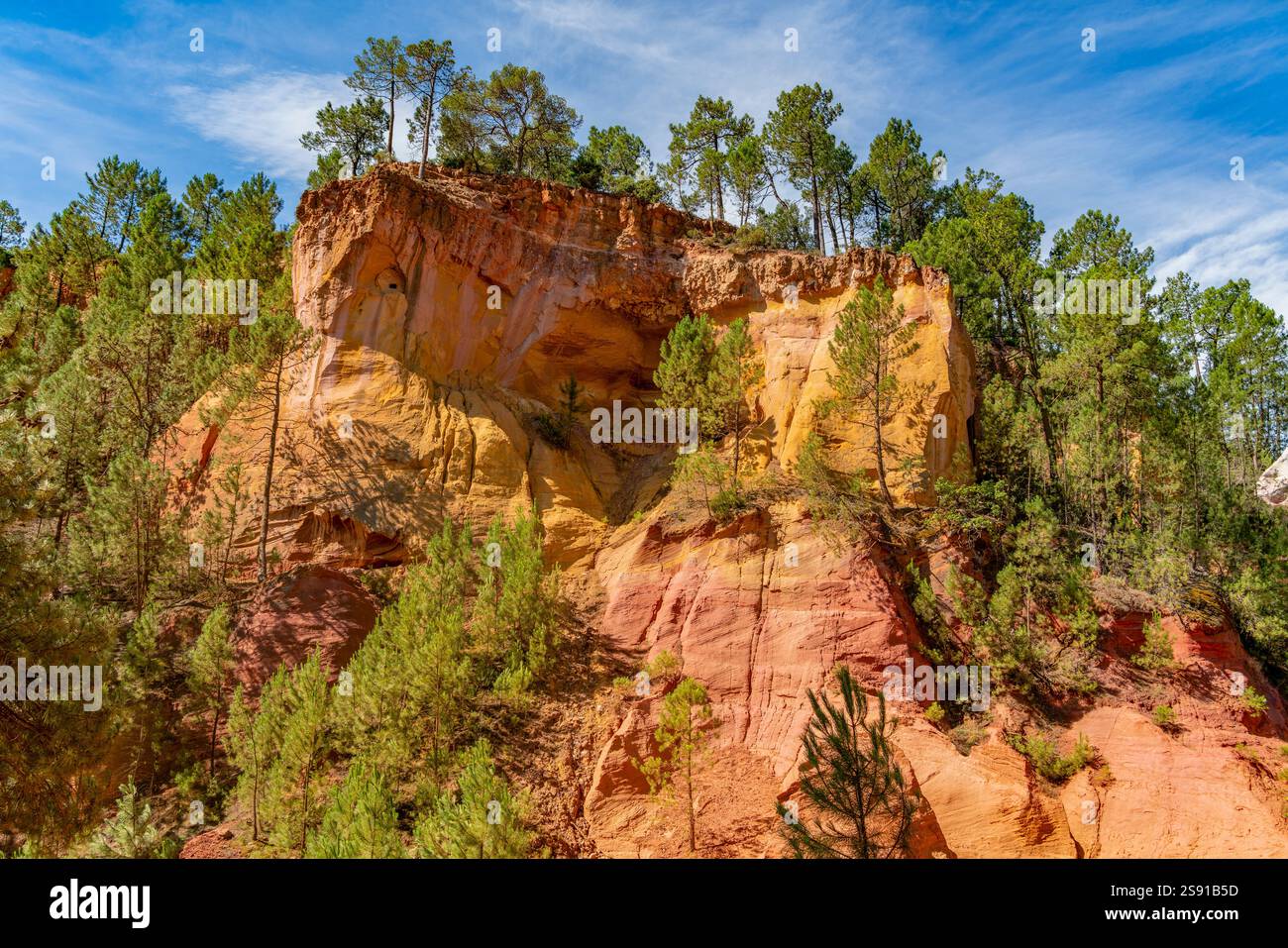 Impression around the Ochre Path near Roussillon, a commune in the ...