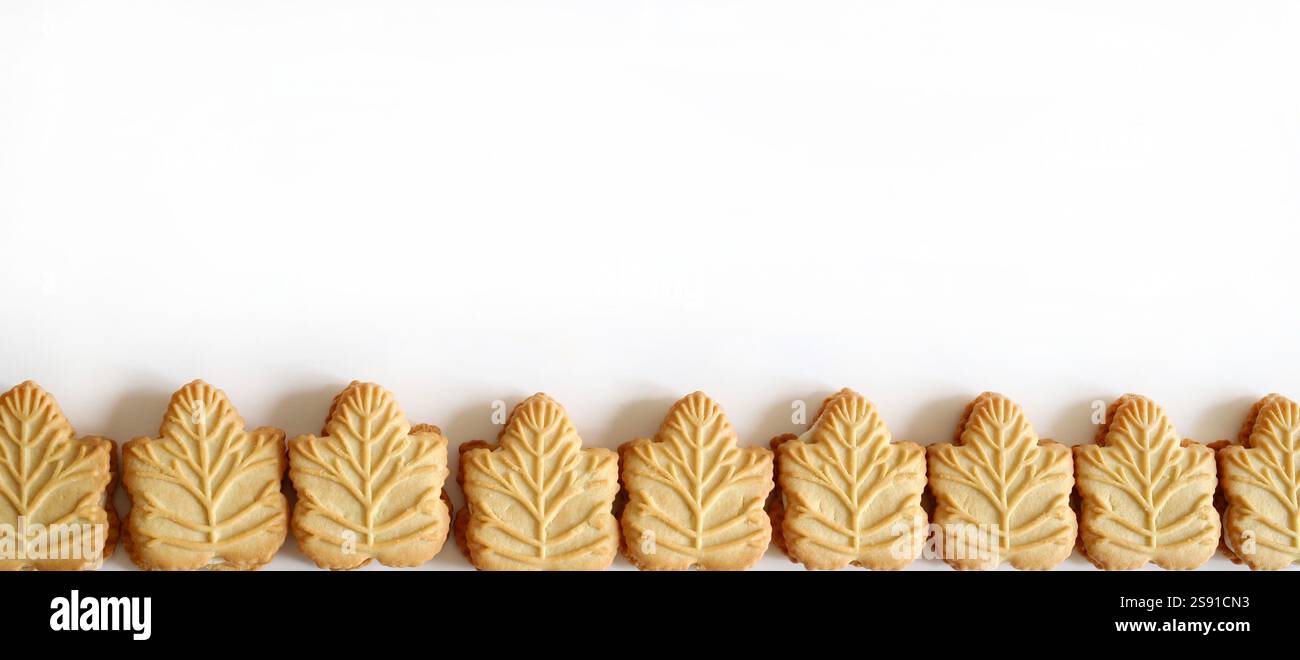 Classic Canadian maple leaf shaped cookies. Maple cream sandwiched ...