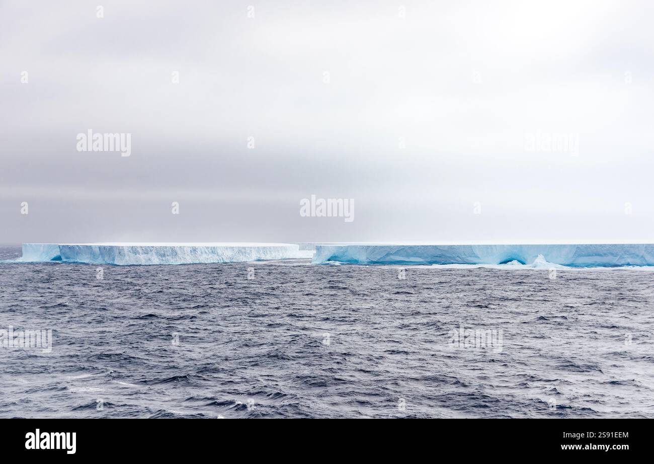 A section of the A23a iceberg; the world's largest tabular iceberg in South Atlantic Ocean Stock ...