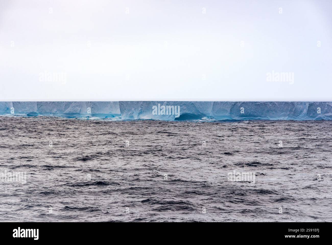 A section of the A23a iceberg; the world's largest tabular iceberg in ...