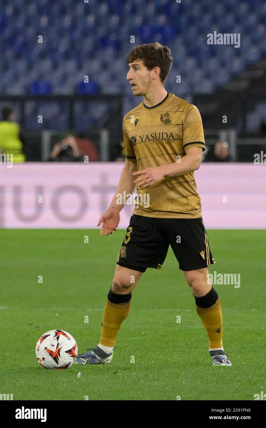 Real Sociedad's Aihen Munoz during the Uefa Europa League soccer match ...