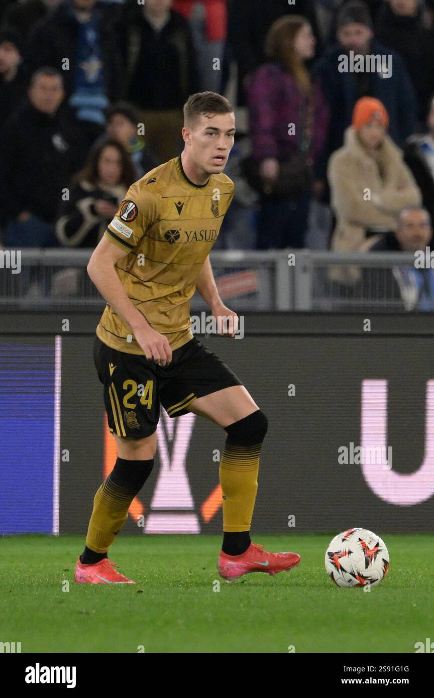 Real Sociedad's Luka Sucic during the Uefa Europa League soccer match ...