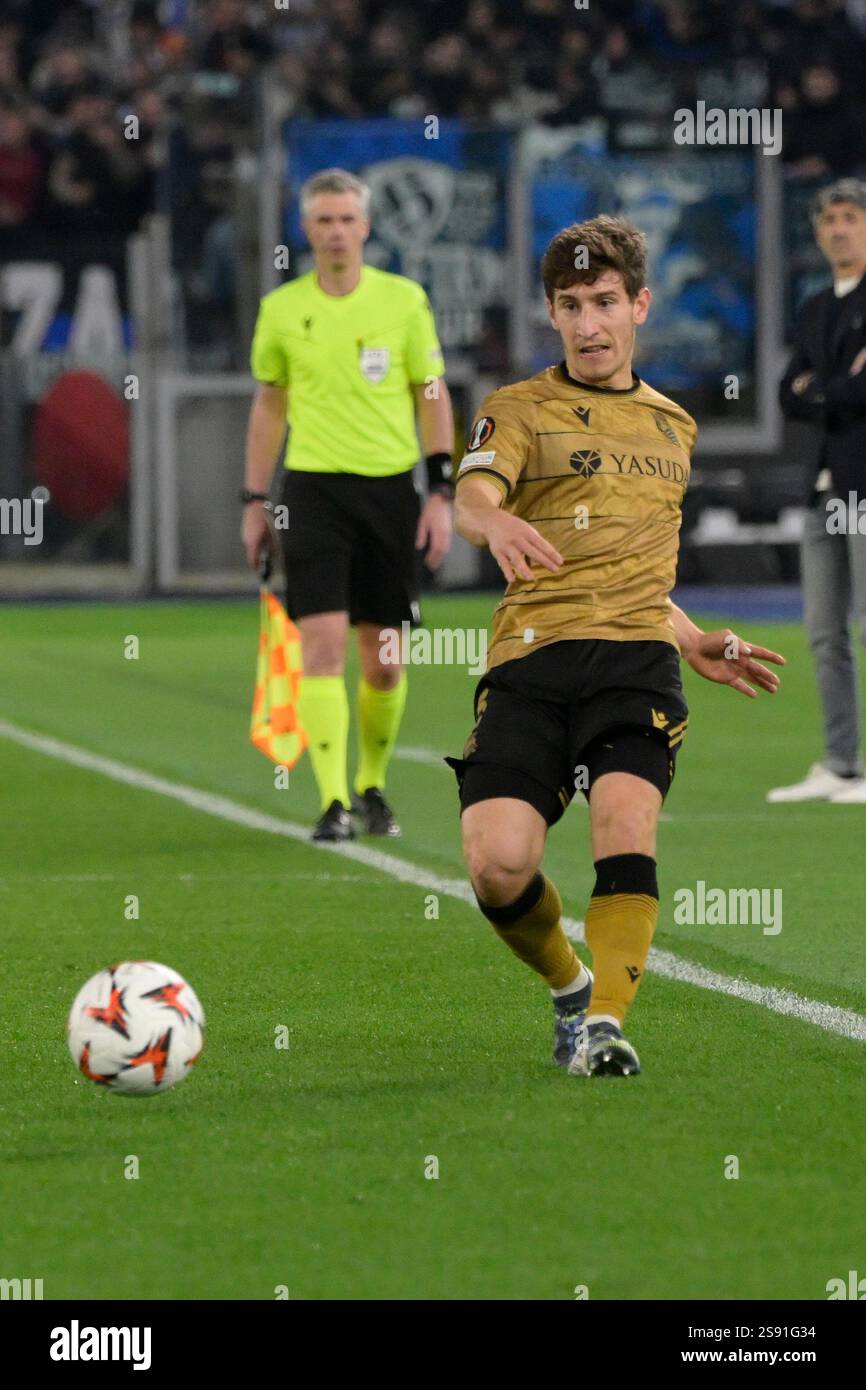Real Sociedad's Aihen Munoz during the Uefa Europa League soccer match ...