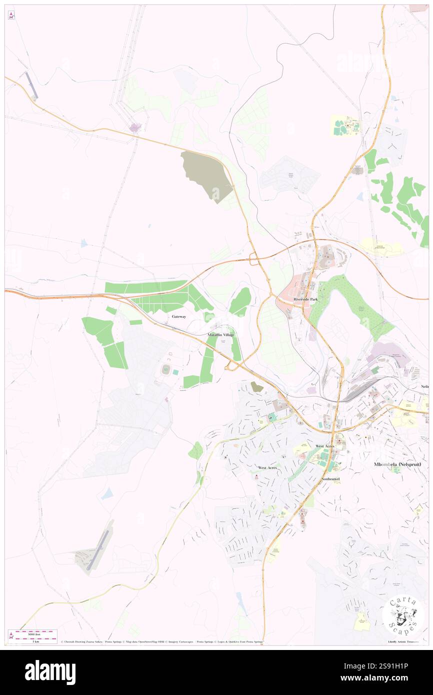 Mataffin, Ehlanzeni District, ZA, South Africa, Mpumalanga, S 25 27' 7 ...
