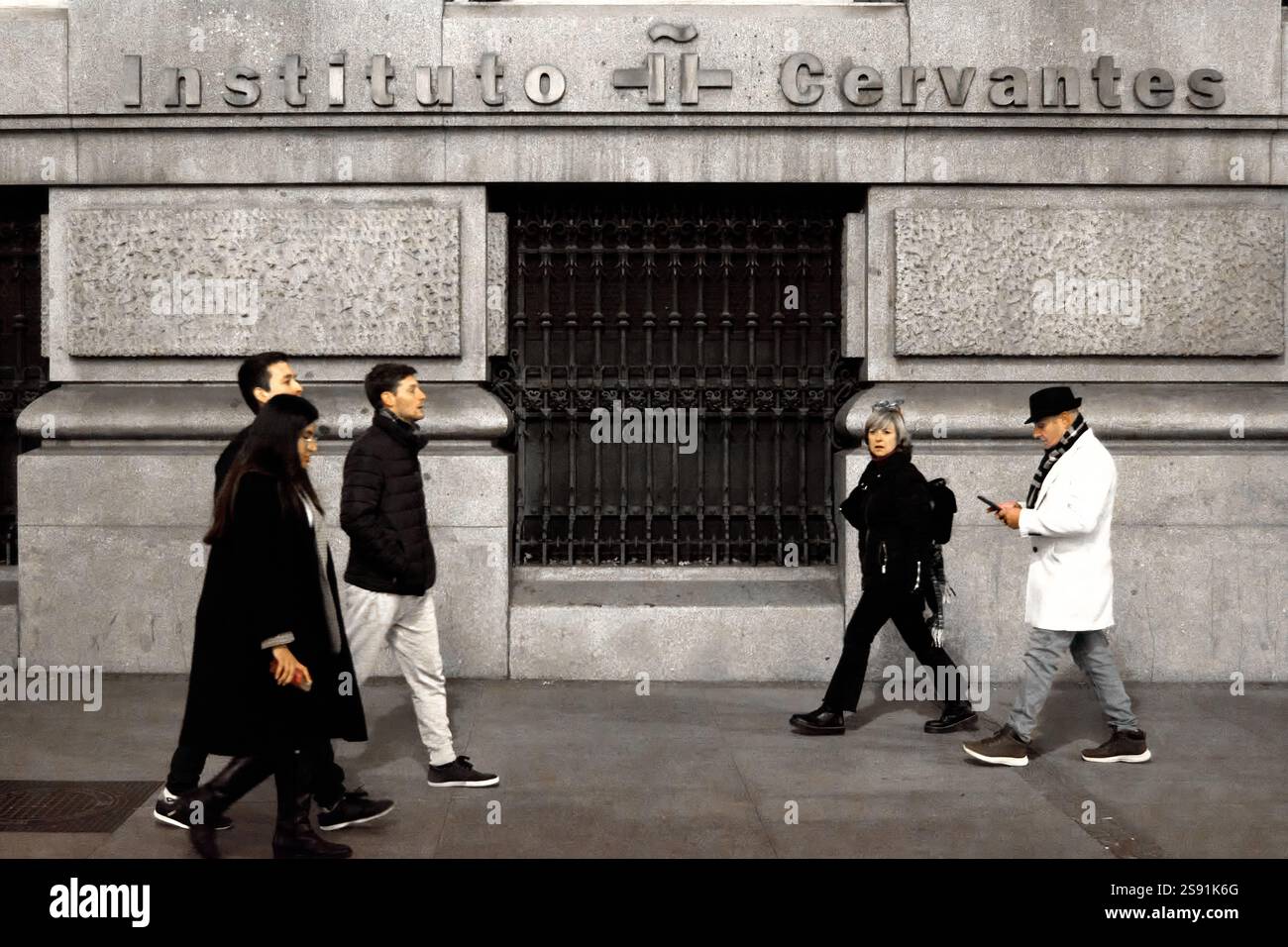 Madrid. Spain - January 24, 2025: Instituto Cervantes in Madrid, Spain ...